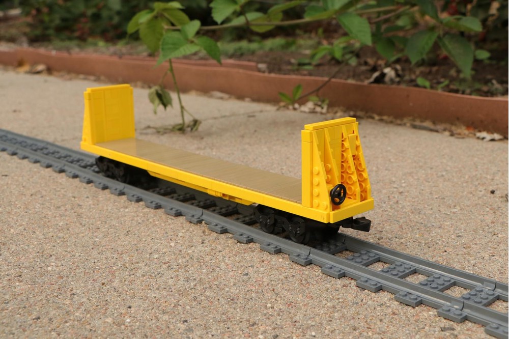 LEGO MOC 68ft Bulkhead Flatcar by E-05 | Rebrickable - Build with LEGO