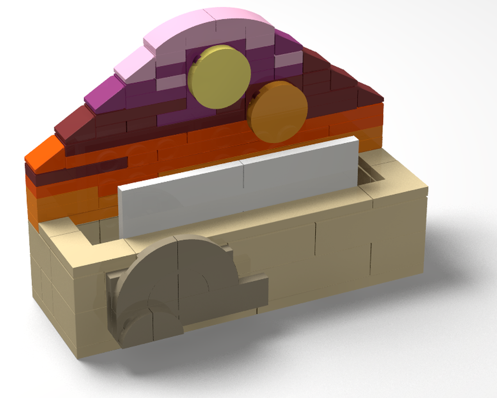 LEGO MOC Binary Sunset Business Card Holder by ClayBird26 | Rebrickable ...