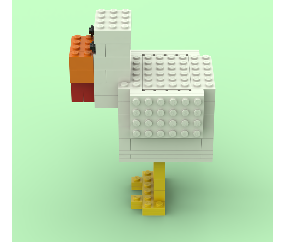 LEGO MOC Computer Game Style Chicken by otterbournelego | Rebrickable ...