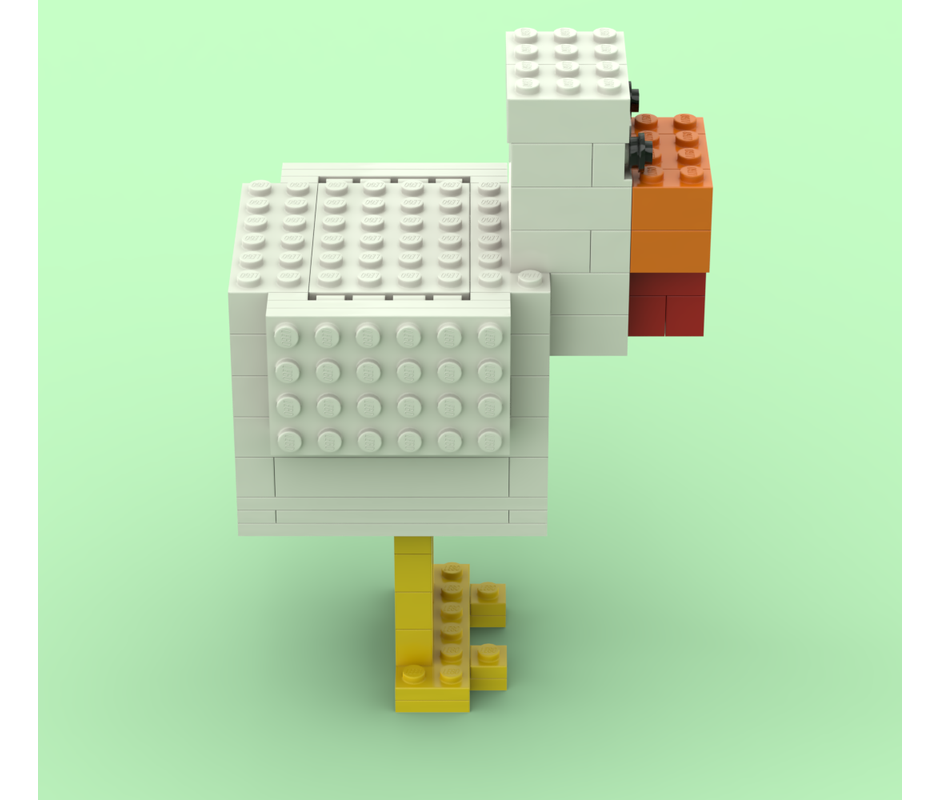 LEGO MOC Computer Game Style Chicken by otterbournelego | Rebrickable ...