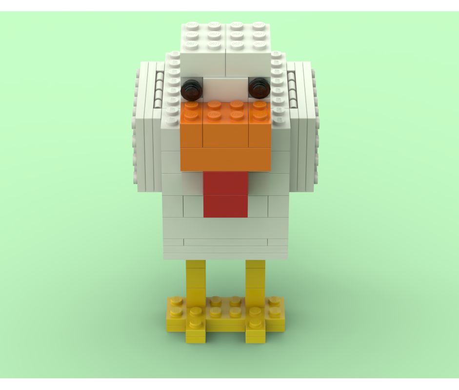 LEGO MOC Computer Game Style Chicken by otterbournelego | Rebrickable ...