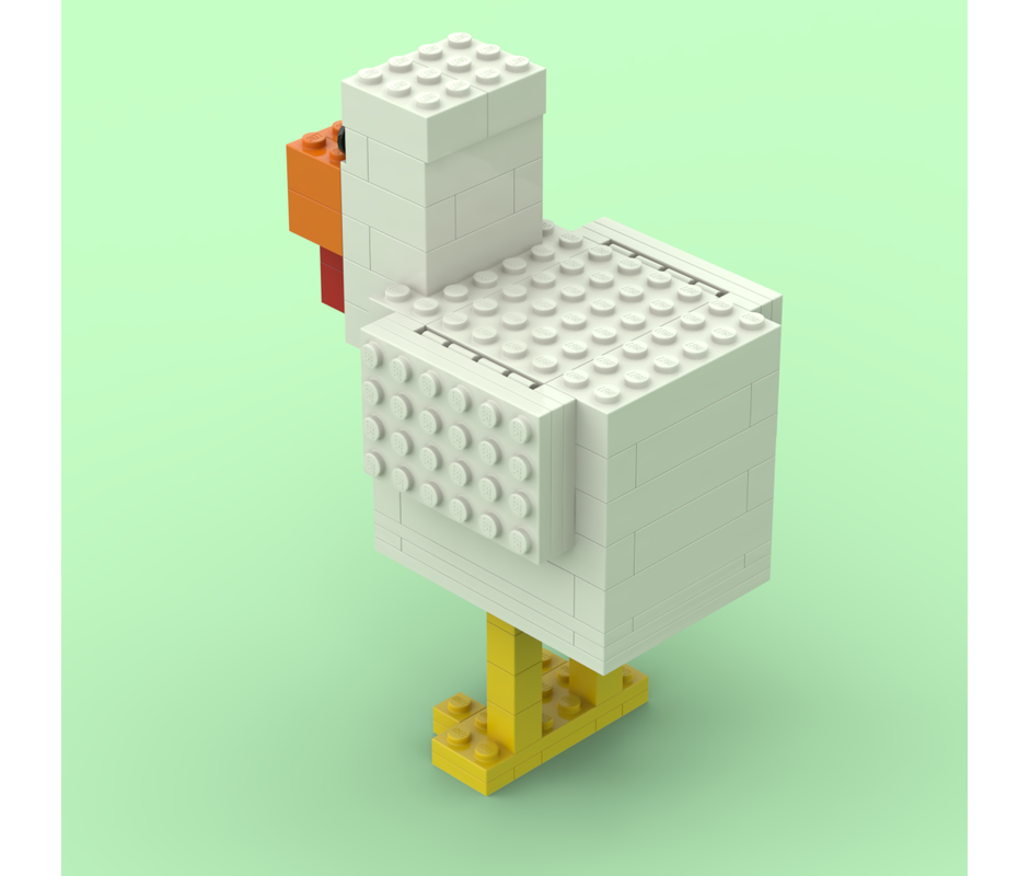 LEGO MOC-217675 Computer Game Style Chicken by otterbournelego ...