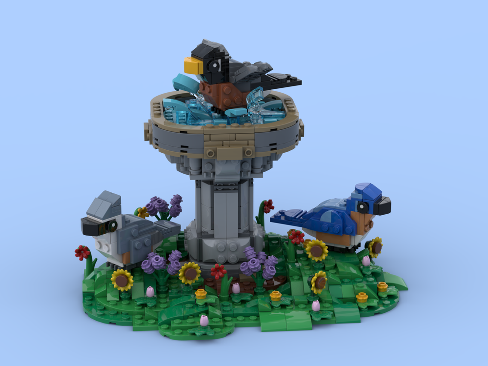 LEGO MOC-217680 Spring Bird Bath by Penguins and plastic | Rebrickable ...
