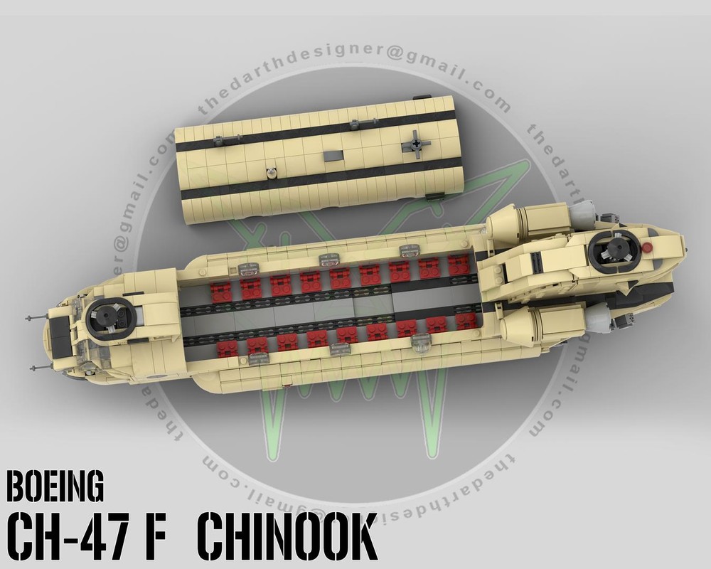 LEGO MOC-217684 Boeing | CH-47 F CHINOOK - 1:35 Scale by DarthDesigner ...