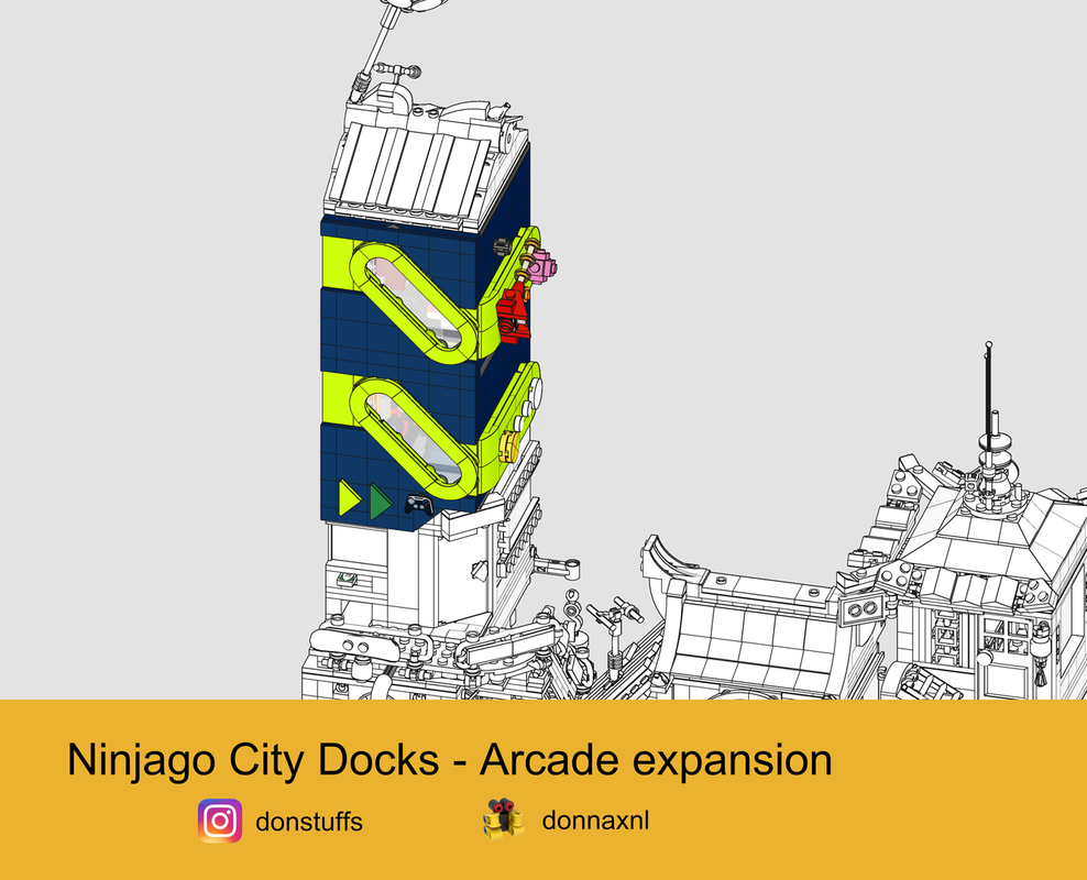 LEGO MOC Ninjago City Docks - Arcade expansion by DonnaxNL ...