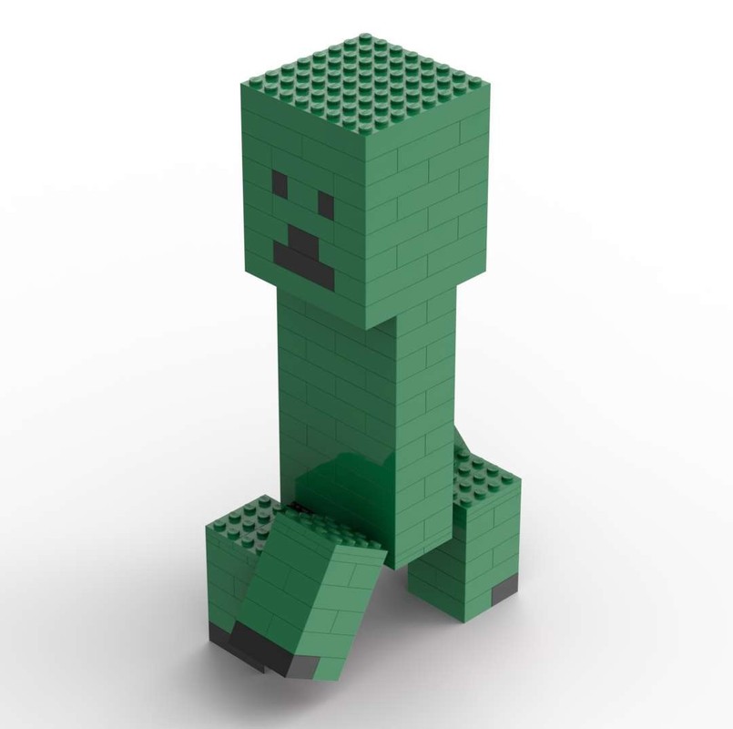 LEGO MOC Computer Game Style Creeper by otterbournelego | Rebrickable ...