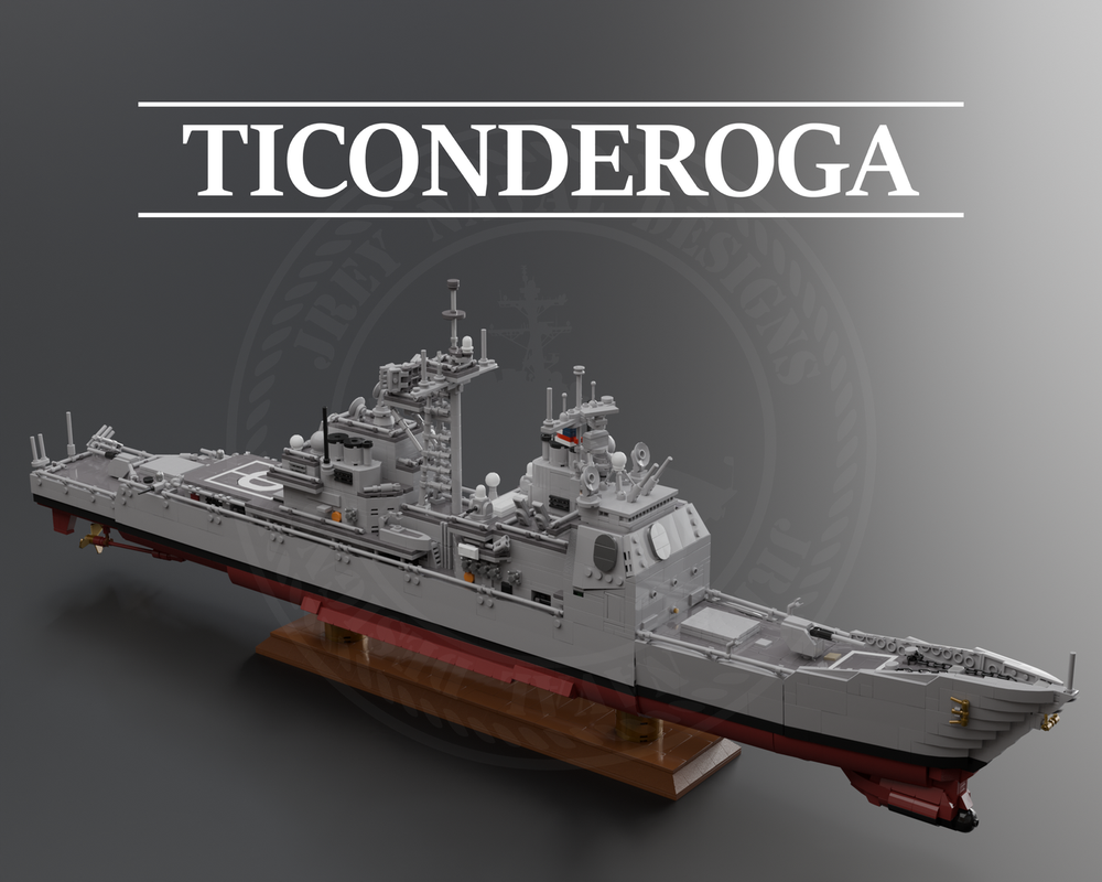 LEGO MOC Ticonderoga-class cruiser by JREYDesigns | Rebrickable - Build ...