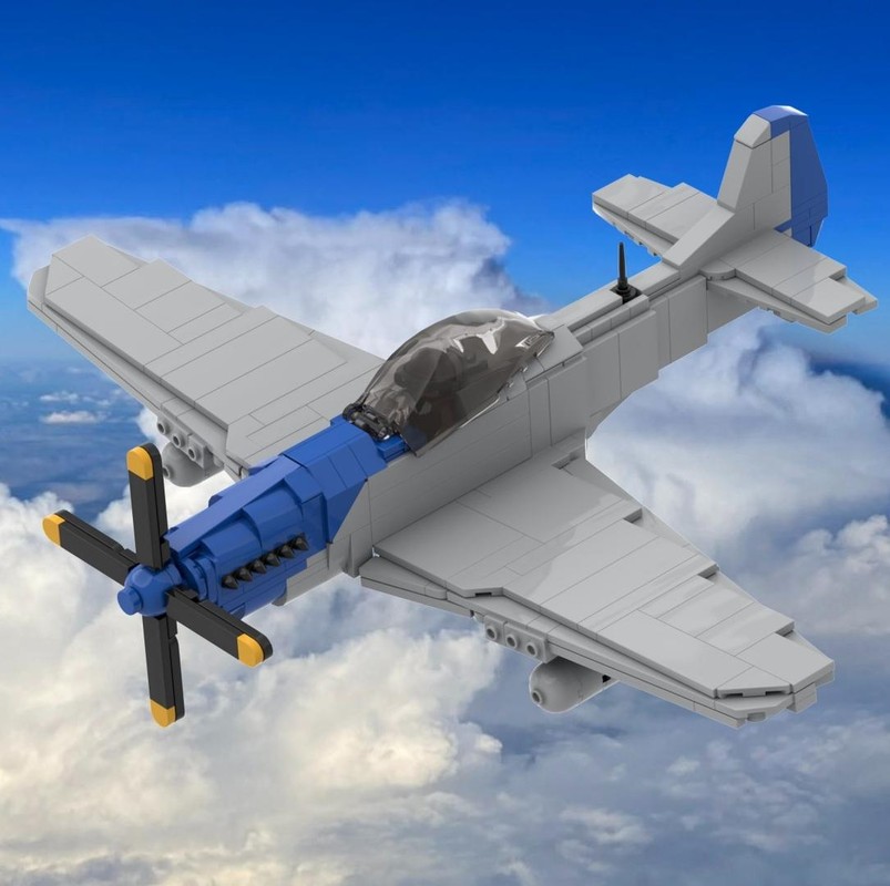 LEGO MOC P-51D Mustang 1:35 scale model by Afol_lego_planes ...