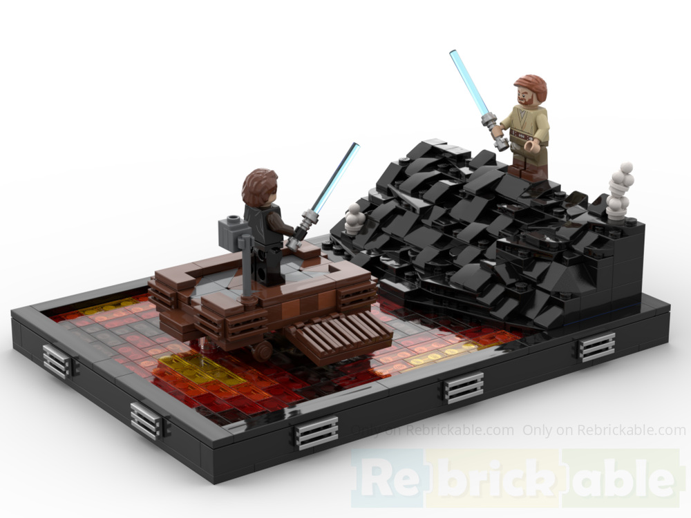 LEGO MOC Duel on Mustafar - The Highground by Ewok | Rebrickable ...