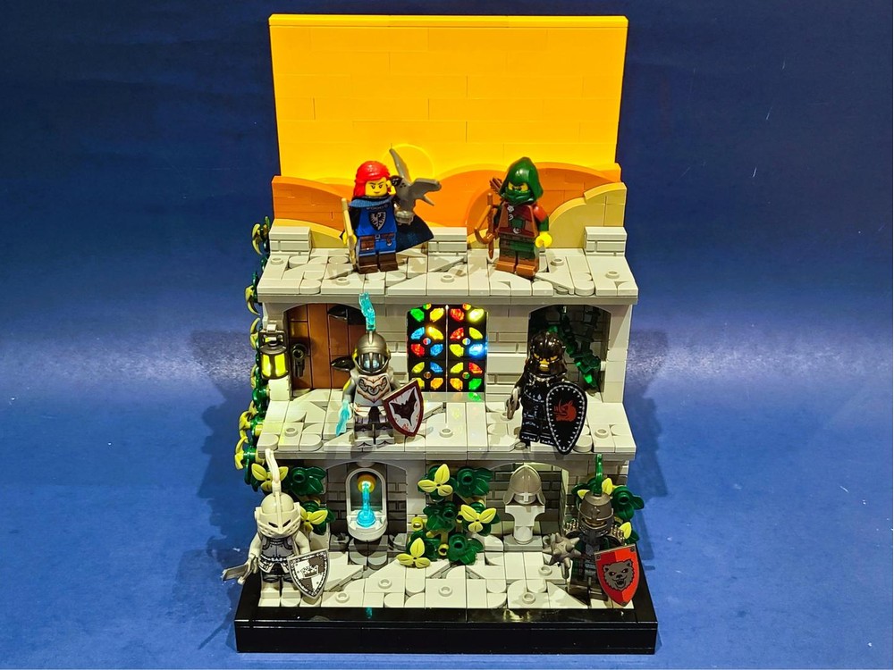 LEGO MOC Castle Minifigure Display MOC by Rossco311 | Rebrickable ...