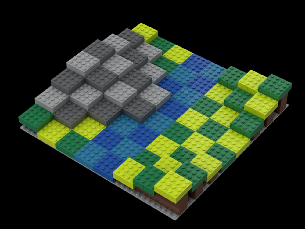 LEGO MOC 2x4 3D chess/checkers-board by diddesen | Rebrickable - Build ...