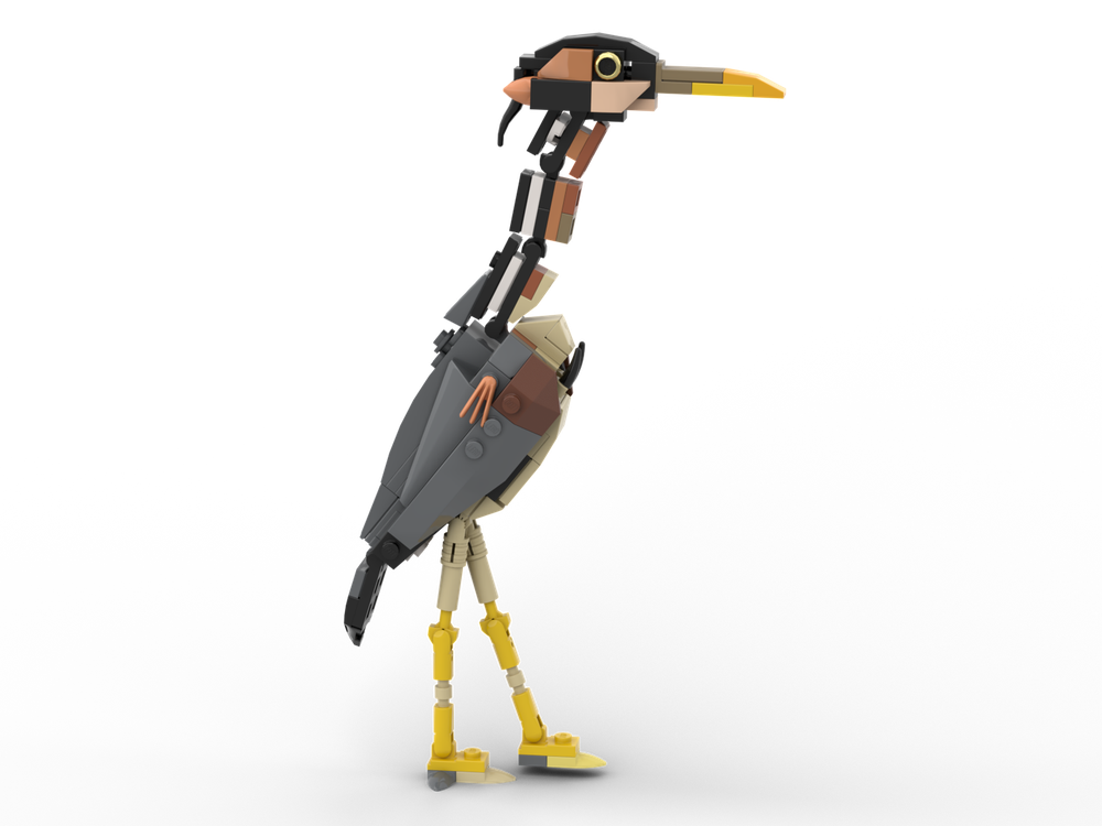 LEGO MOC Purple Heron by Brickcraft | Rebrickable - Build with LEGO