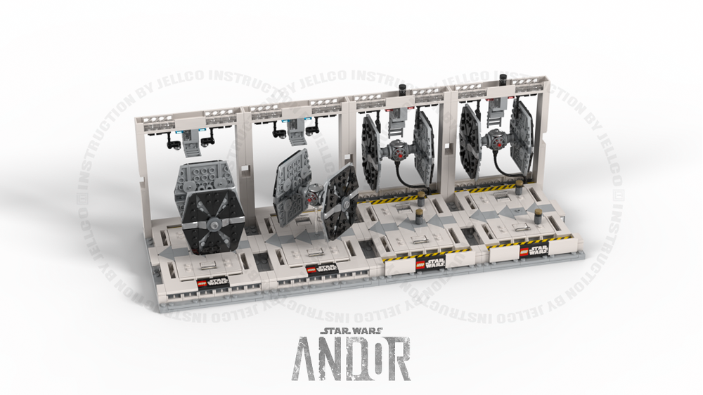 LEGO MOC Micro Diorama : Hangar for Imperial Starfighters PART I by ...