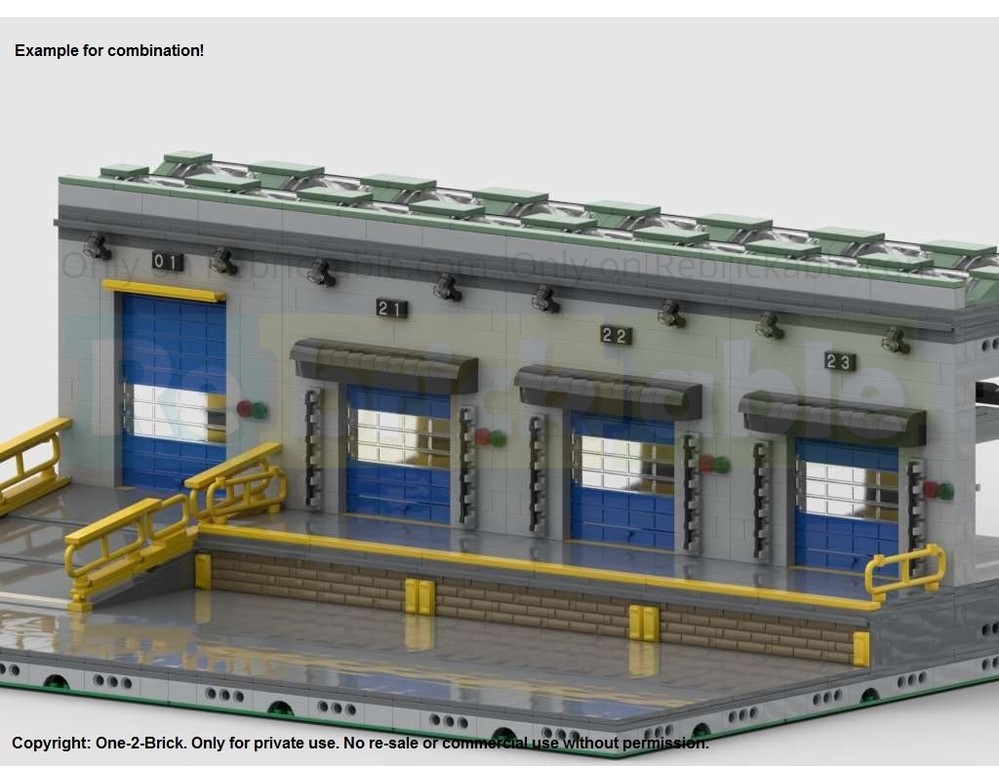 LEGO MOC V2: Modular Logistics Center - Loading Dock Vers. 2 by ONE-2 ...