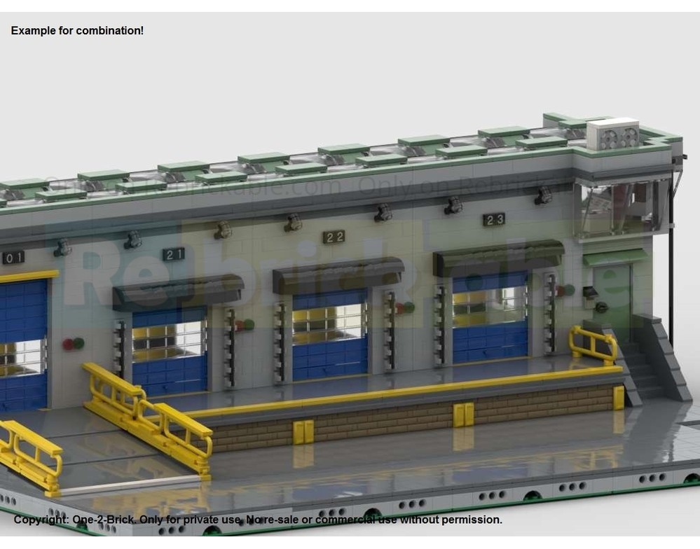 LEGO MOC V2: Modular Logistics Center - Loading Dock Vers. 2 by ONE-2 ...