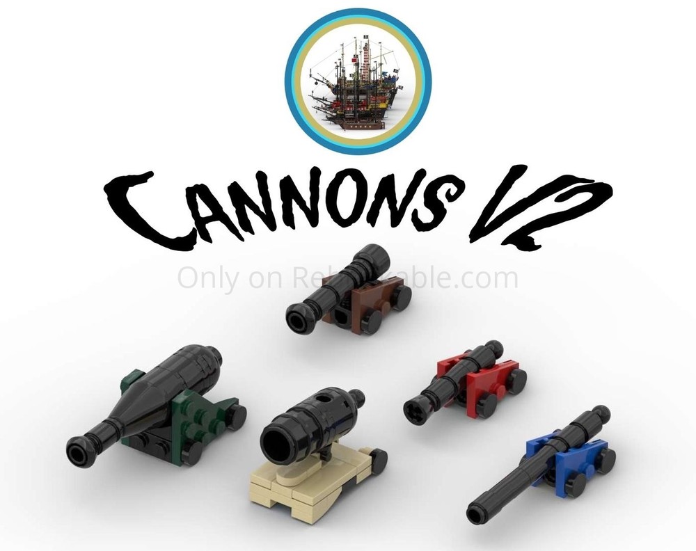 LEGO MOC Cannons V2 by The Pirate Shipwright | Rebrickable - Build with ...