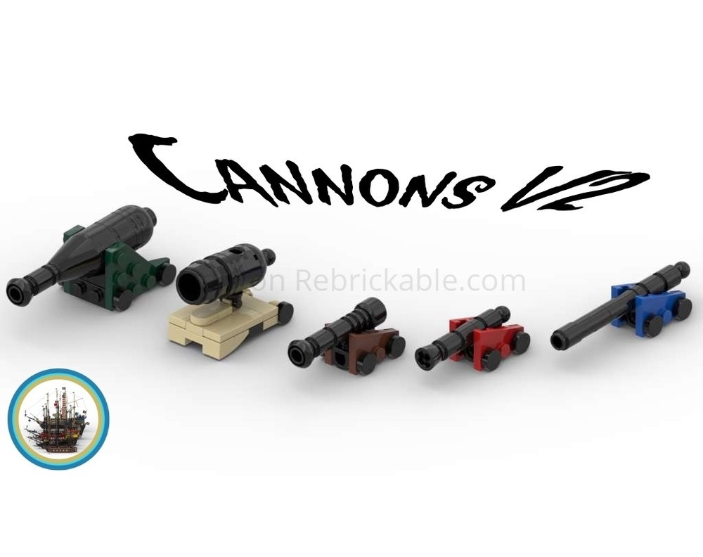 LEGO MOC Cannons V2 by The Pirate Shipwright | Rebrickable - Build with ...