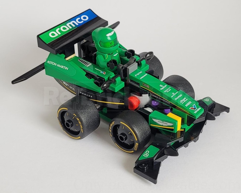 LEGO MOC Tooned Aston Martin Aramco F1 AMR24 by ford4thot | Rebrickable ...