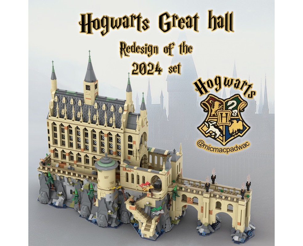 LEGO MOC Great Hall and Boathouse (Redesign of the 2024 set) by ...