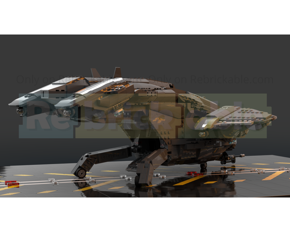 LEGO MOC D77-TC ‘Pelican’ Dropship (Halo) by Builder Faber ...