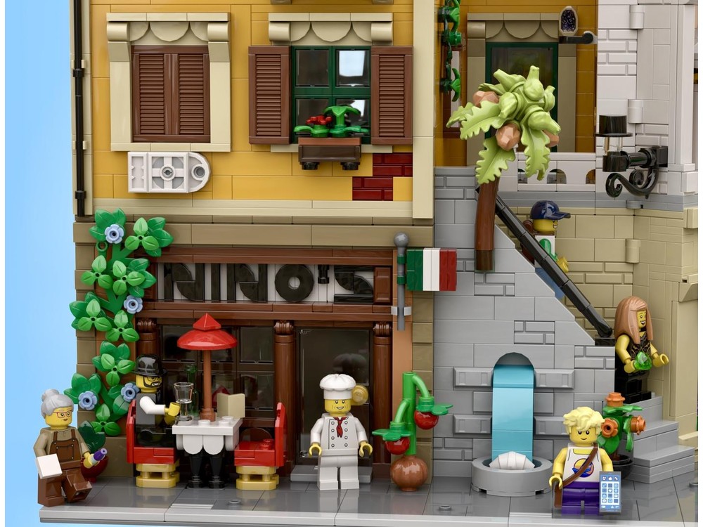 LEGO MOC Italian Street Corner by brick__engineer | Rebrickable - Build ...