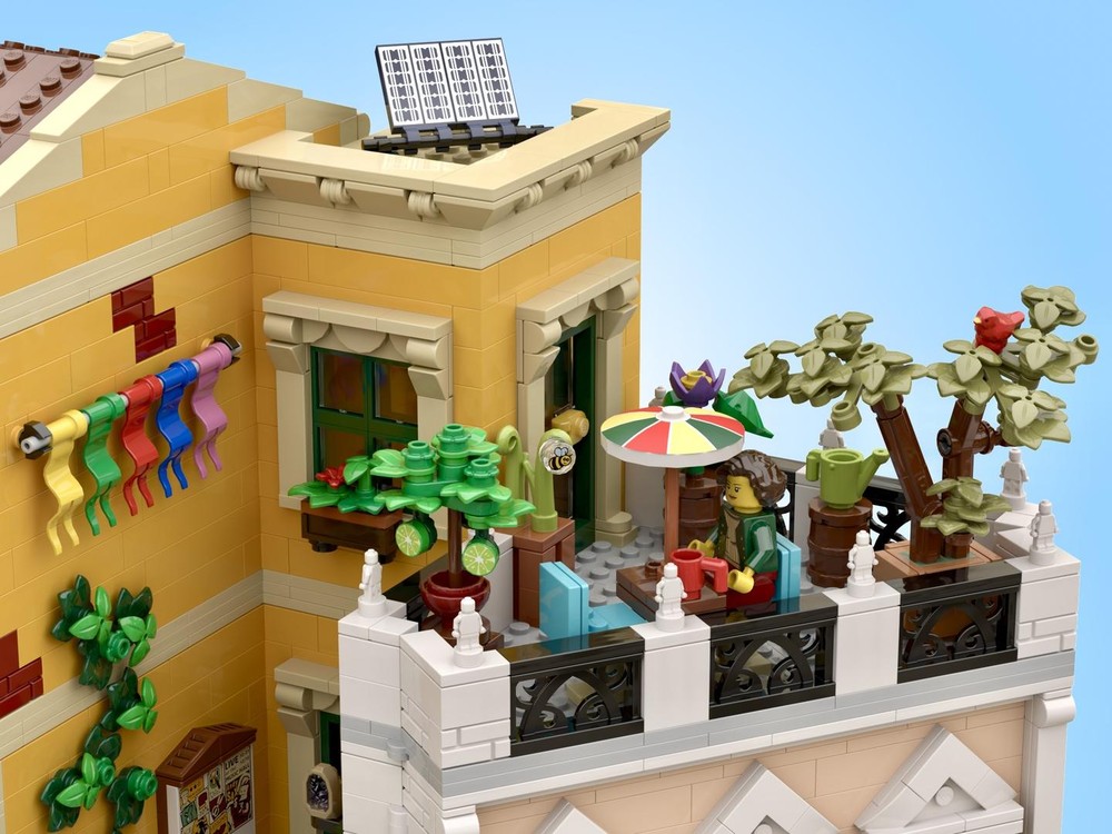 LEGO MOC Italian Street Corner by brick__engineer | Rebrickable - Build ...