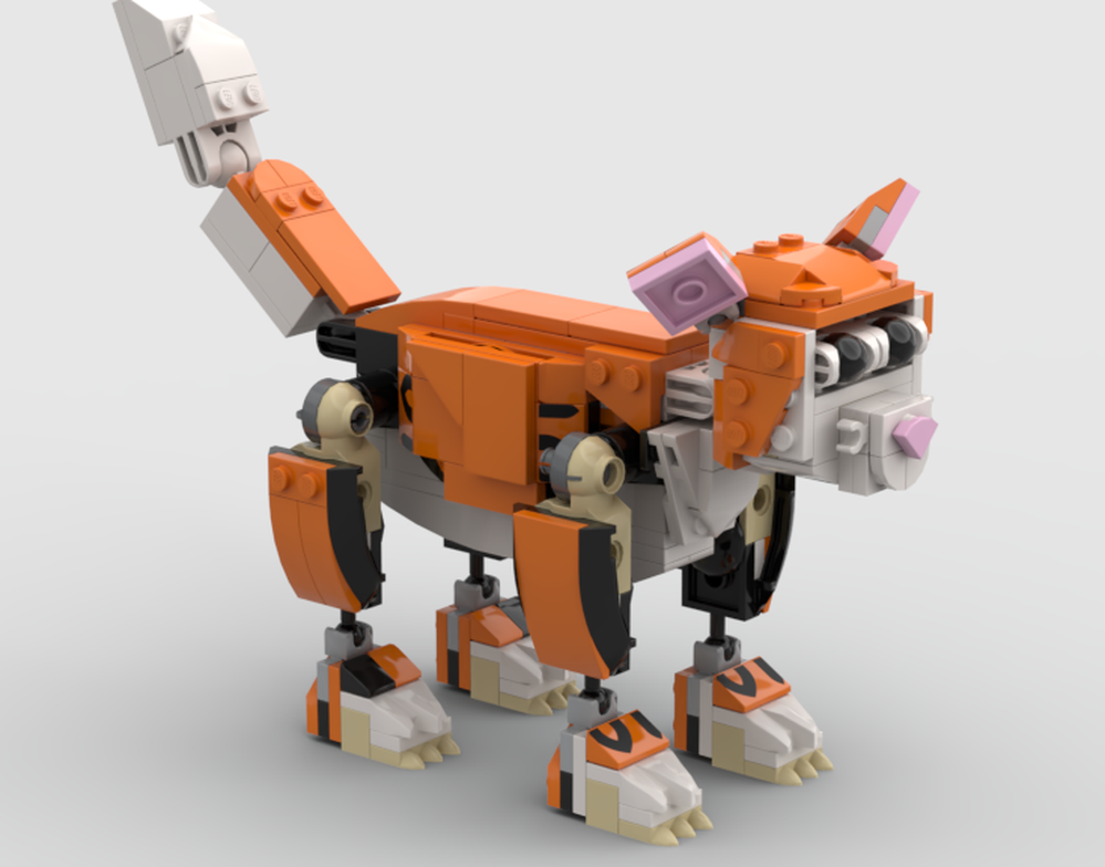 LEGO MOC Tabby cat 31129 by Duddy | Rebrickable - Build with LEGO