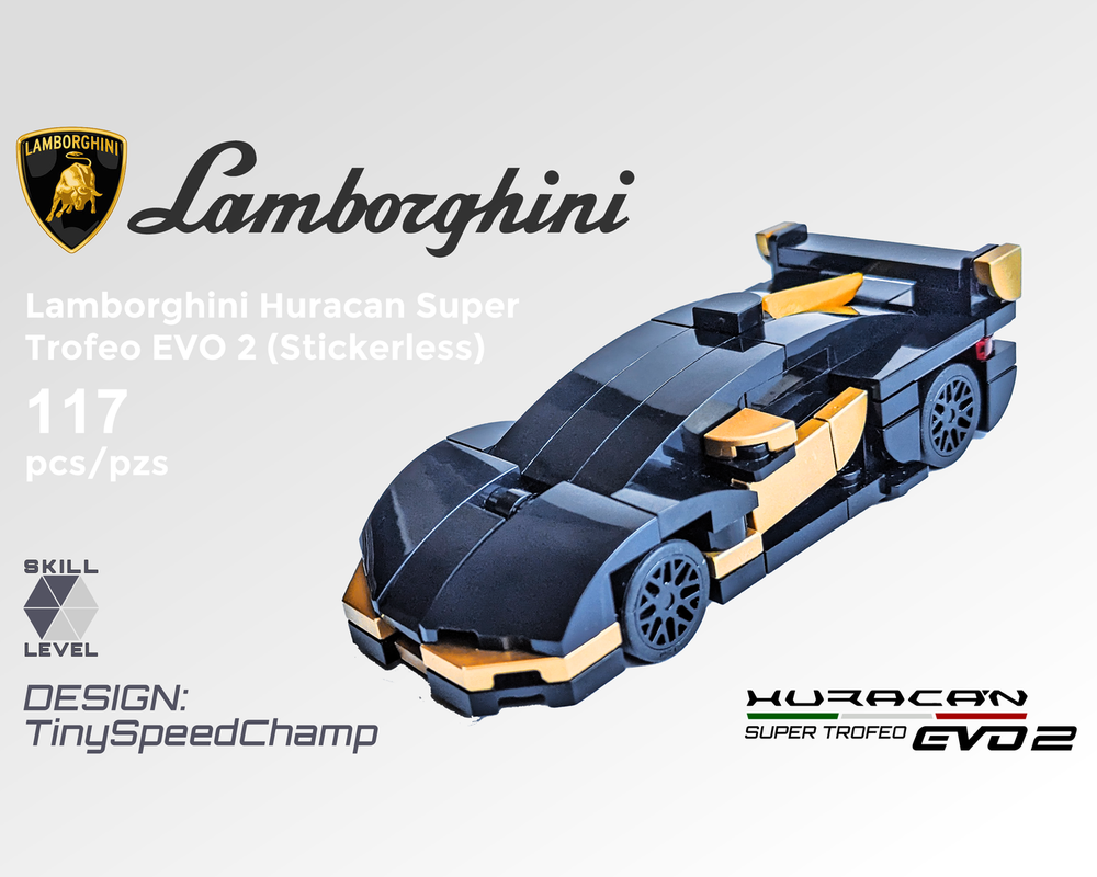 LEGO MOC Tiny Lamborghini Huracan Super Trofeo EVO 2 (Stickerless) by TinySpeedChamp ...