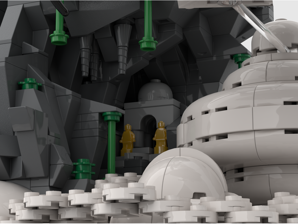 LEGO MOC Sea of Clouds Bookends by Qube_Prime | Rebrickable - Build ...