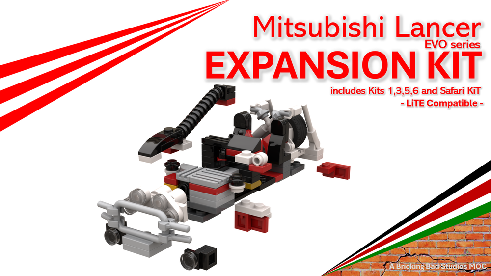 LEGO MOC Mitsubishi Lancer Expansion KiT (`SuperKit': LiTE series pack ...