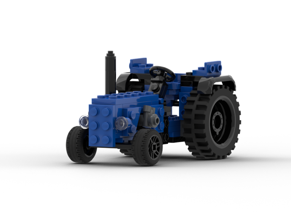 LEGO MOC Blue Tractor by Leggomyleg | Rebrickable - Build with LEGO