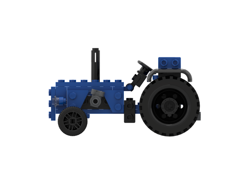 LEGO MOC Blue Tractor by Leggomyleg | Rebrickable - Build with LEGO