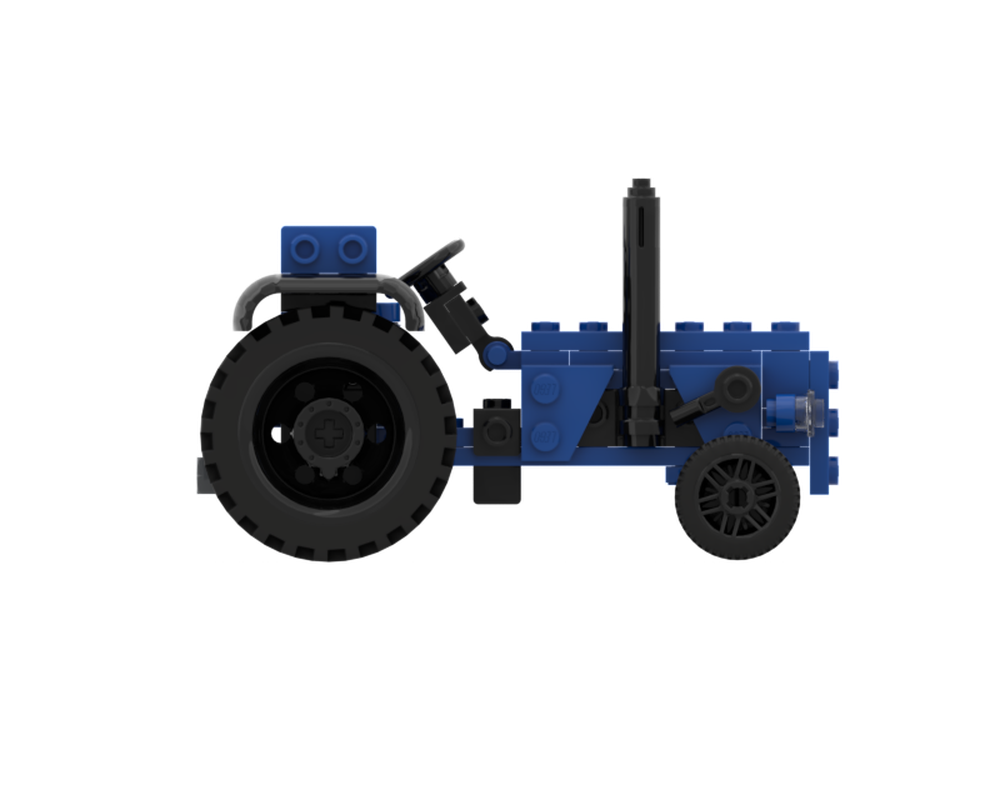 LEGO MOC Blue Tractor by Leggomyleg | Rebrickable - Build with LEGO