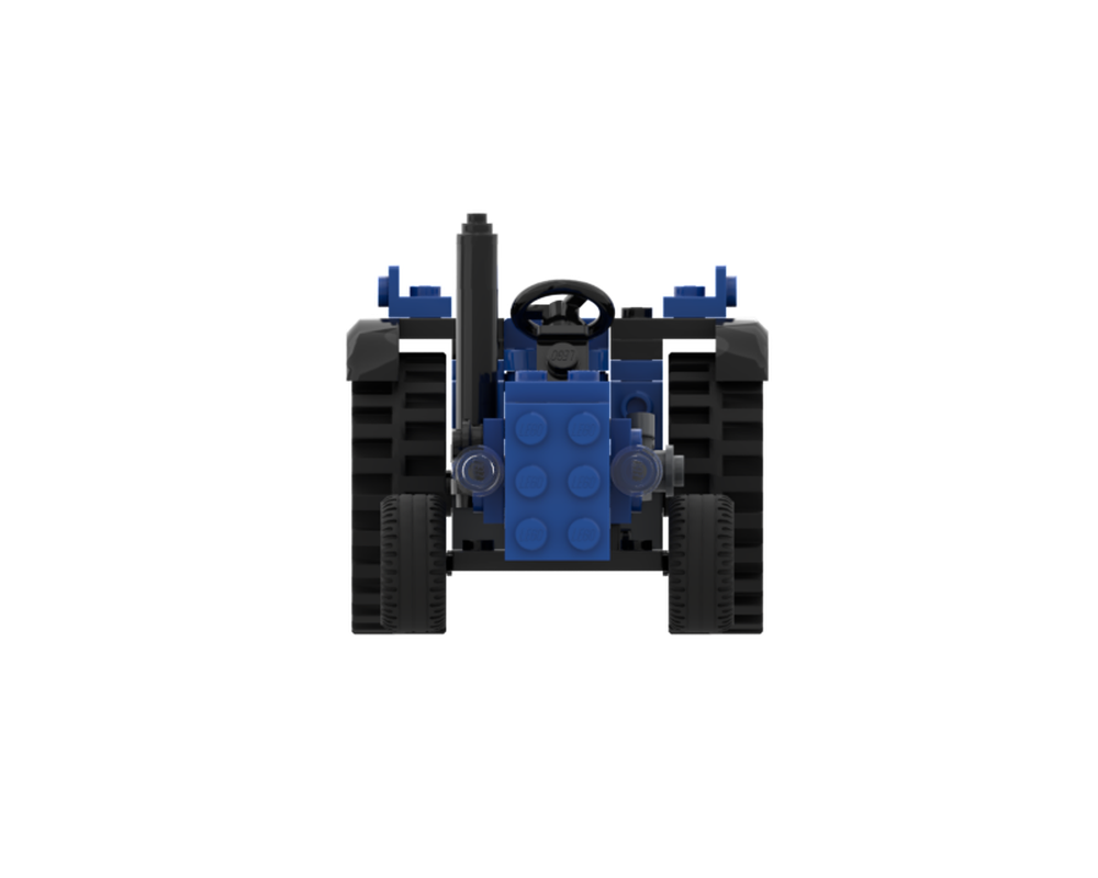 LEGO MOC Blue Tractor by Leggomyleg | Rebrickable - Build with LEGO