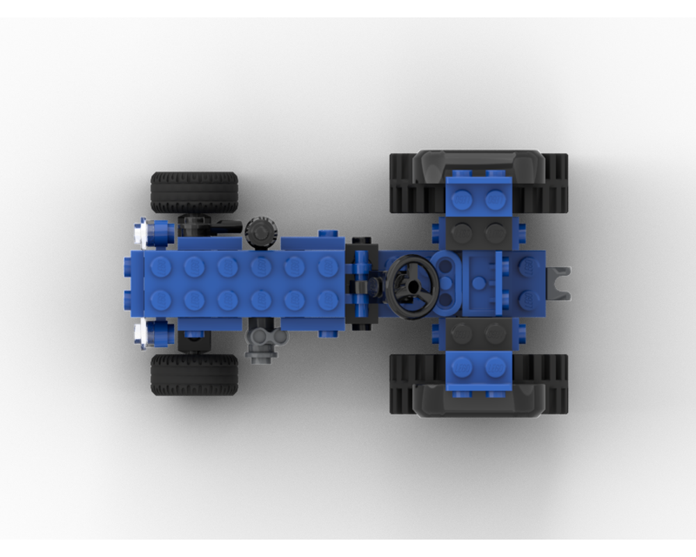 LEGO MOC Blue Tractor by Leggomyleg | Rebrickable - Build with LEGO