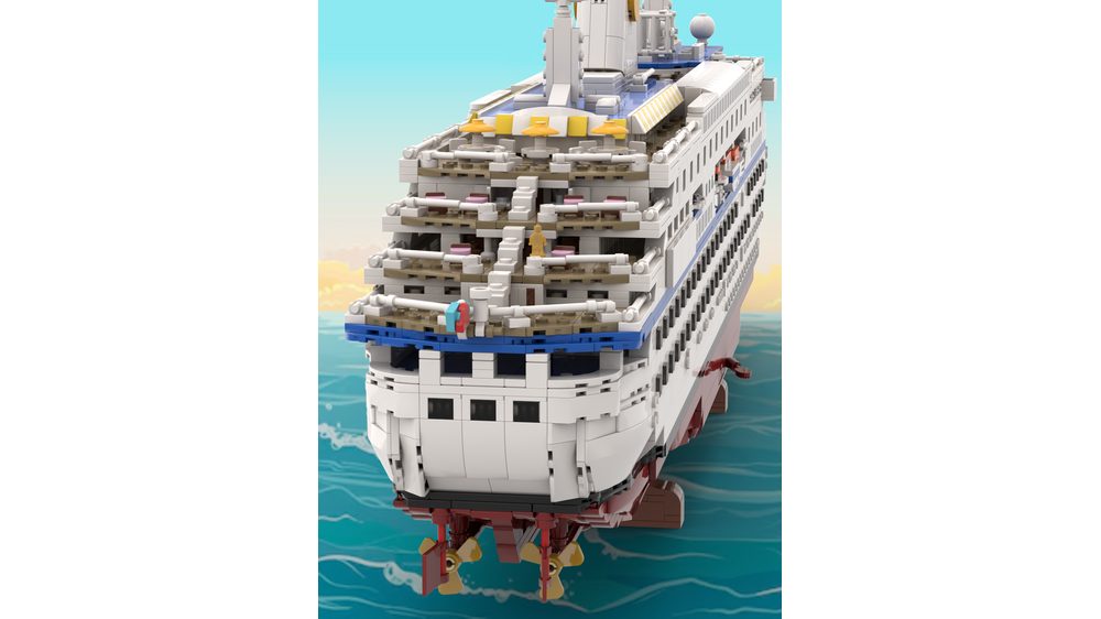 LEGO MOC-218003 Ocean Cruise Ship by Galaxy333 | Rebrickable - Build ...