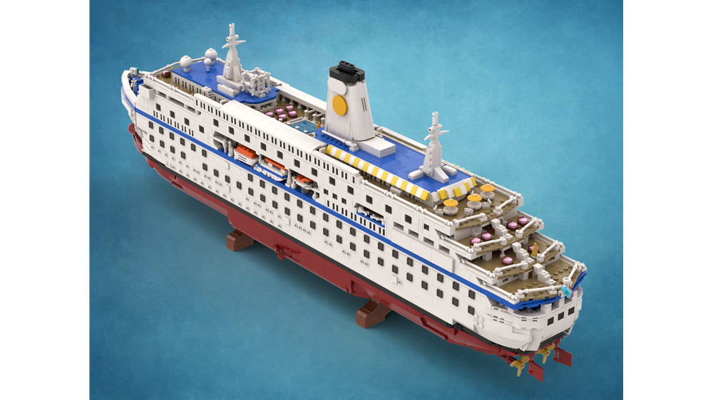 LEGO MOC Ocean Cruise Ship by Galaxy333 | Rebrickable - Build with LEGO
