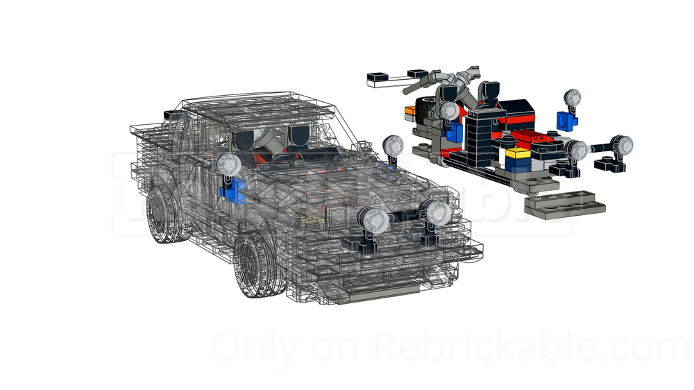 LEGO MOC Nissan Silvia Expansion KiT (`SuperKit': LiTE series pack of ...