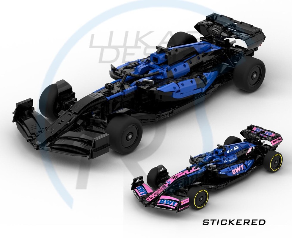 LEGO MOC Alpine F1 A525 1:8 Scale by Lukas2020 | Rebrickable - Build ...