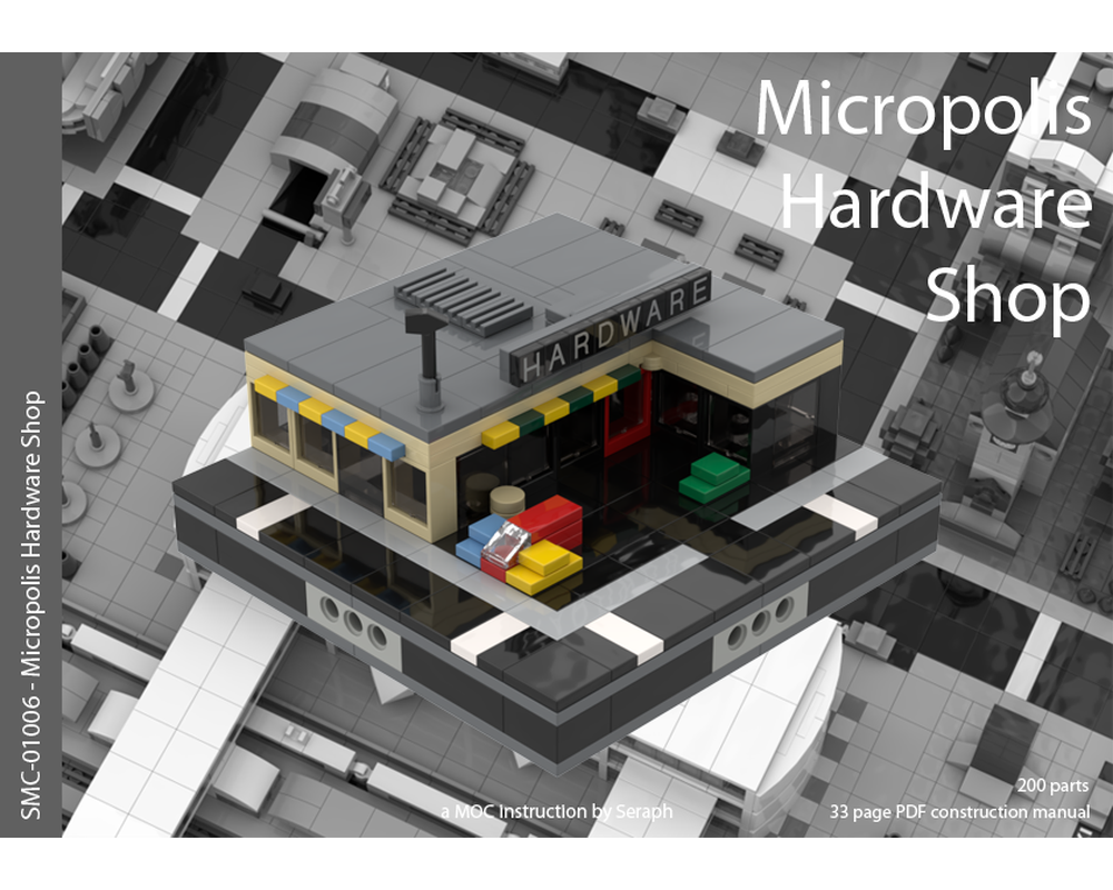 LEGO MOC Micropolis Hardware Shop by Seraph | Rebrickable - Build with LEGO