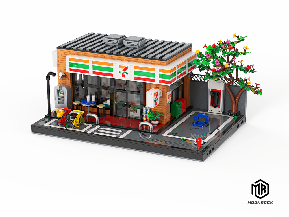 LEGO MOC 7-Eleven convenience store by MoonRockMoc | Rebrickable - Build with LEGO