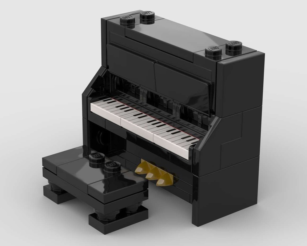LEGO MOC Upright Piano (with opening and closing lid) - Minifigure ...