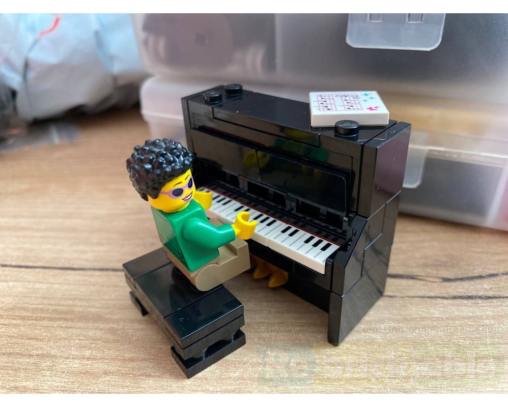 LEGO MOC Upright Piano (with opening and closing lid) - Minifigure ...