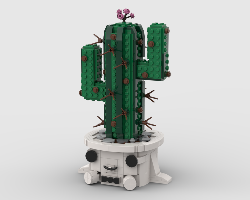 LEGO MOC Smiling flower pot by Pa1n2mie | Rebrickable - Build with LEGO