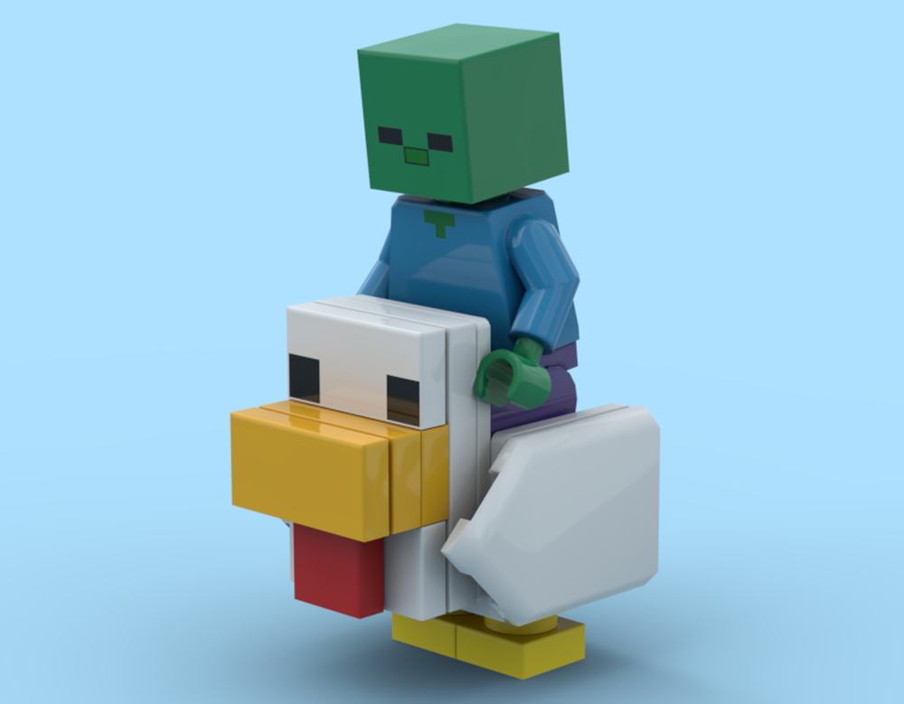 LEGO MOC Chicken jockey by grosnoob51 | Rebrickable - Build with LEGO