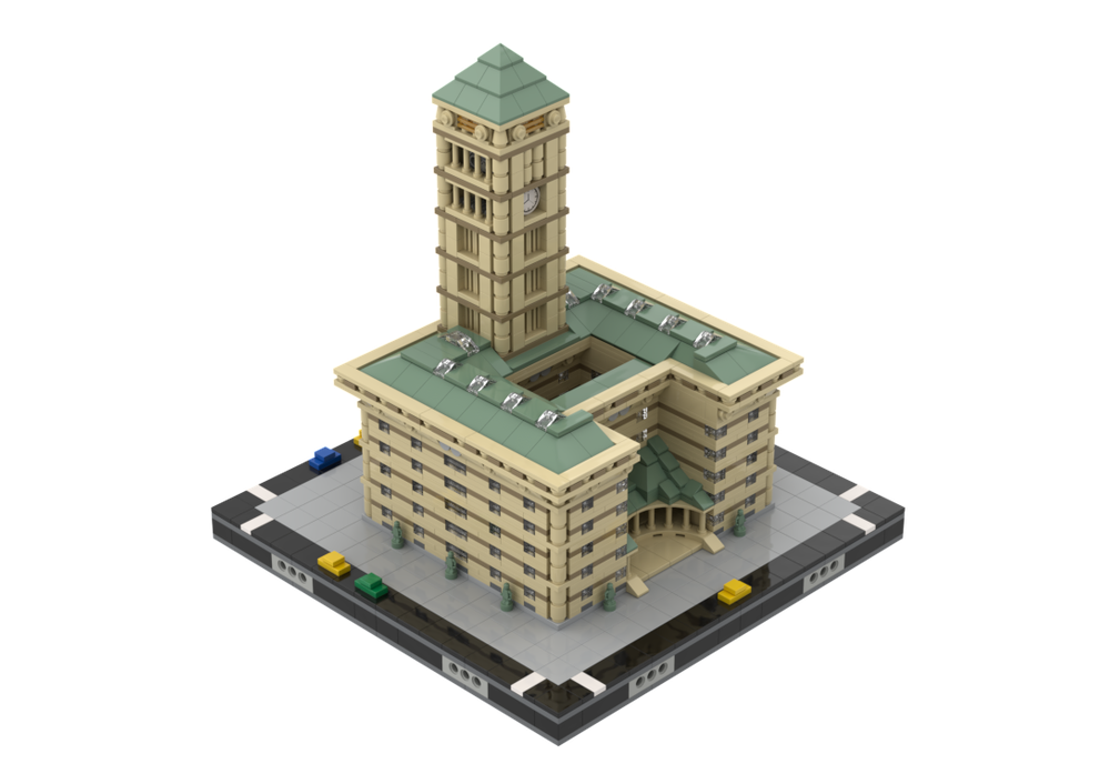 LEGO MOC Micropolis City Hall by Seraph | Rebrickable - Build with LEGO