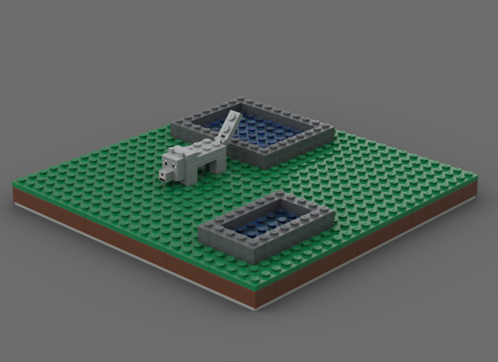 LEGO MOC Min3craft dog park pools by brick_bro | Rebrickable - Build ...