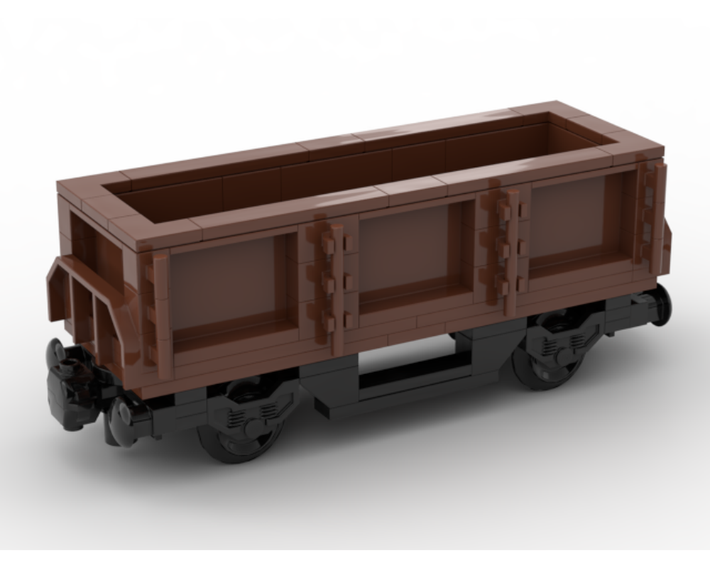 LEGO MOC Open Freight Wagon by P3rlE | Rebrickable - Build with LEGO