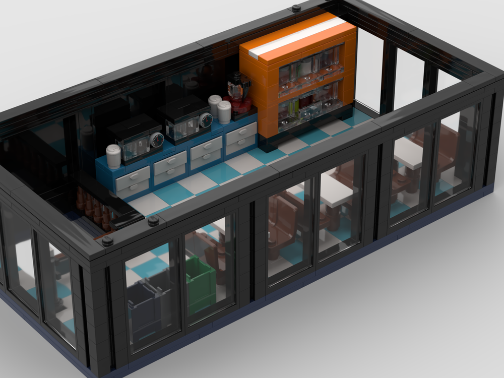 LEGO MOC Modular Office Building - Break Room Floor by mrobison161 ...