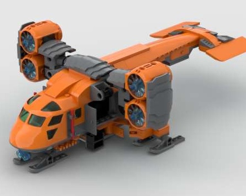 LEGO MOC Arctic Transport VTOL by Sirreaper | Rebrickable - Build with LEGO